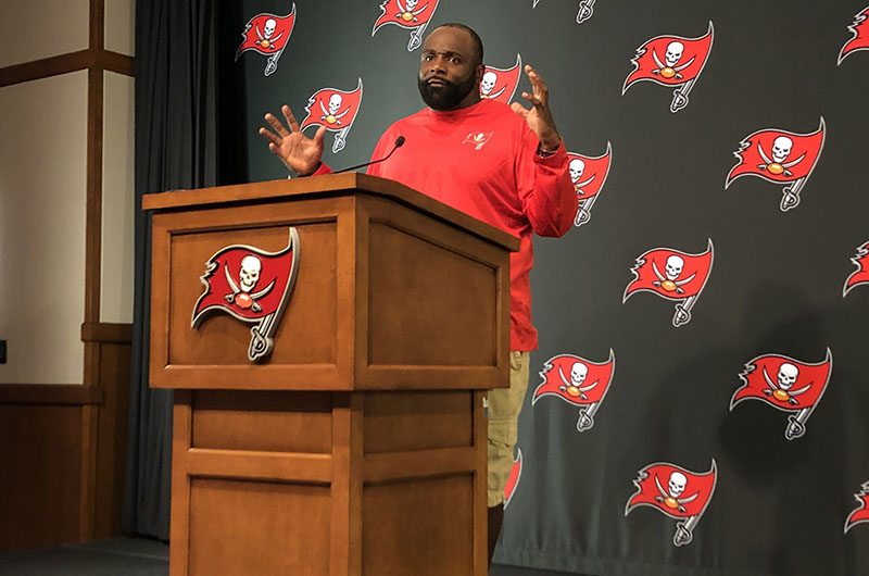 WATCH: Bucs D-Line Coach Buckner's Introductory Press Conference ...