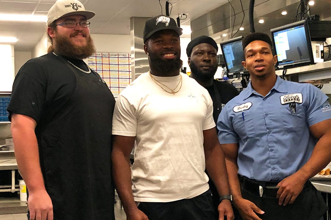 Bucs LB Adarius Taylor Creates BIG 53 Burger