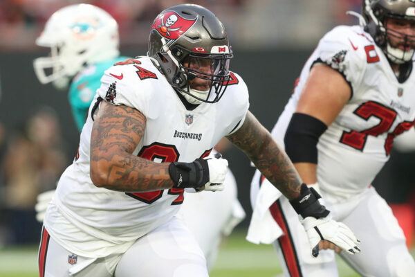 BREAKING: Bucs OL Carted Off vs. Titans