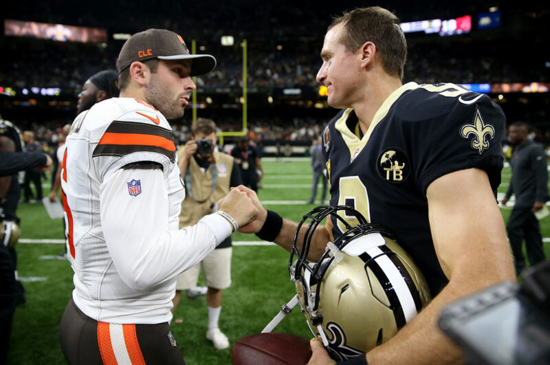 Drew Brees Heaps Praise On "Cocky" Baker Mayfield