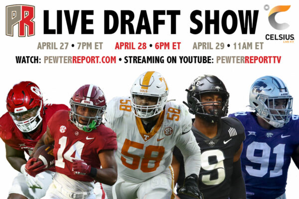 Pewter Report LIVE Draft Show TONIGHT At 7pm ET