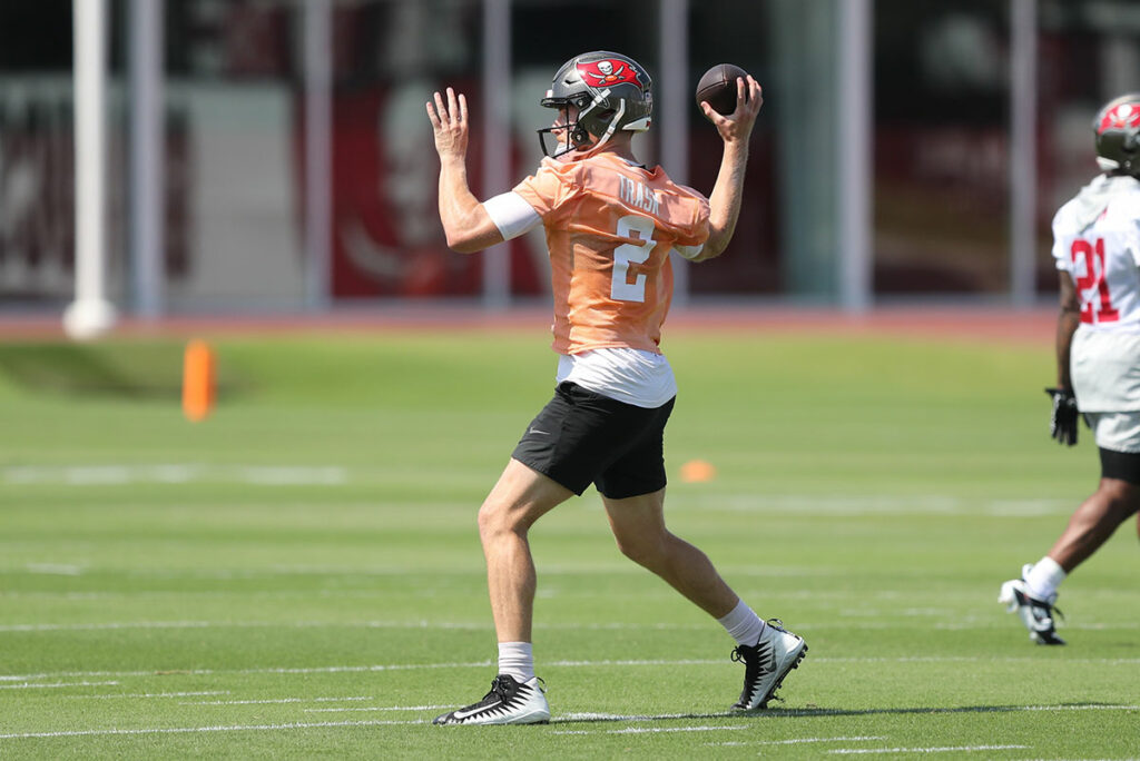 Dave Canales Discusses Bucs’ Legitimate QB Competition