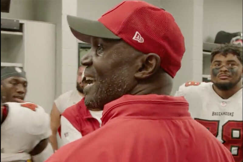 WATCH: Todd Bowles Gets HYPED After Bucs' Week 1 Win