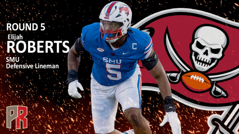 LIVE REACTION VIDEO: Bucs Draft DT Elijah Roberts In Round 5