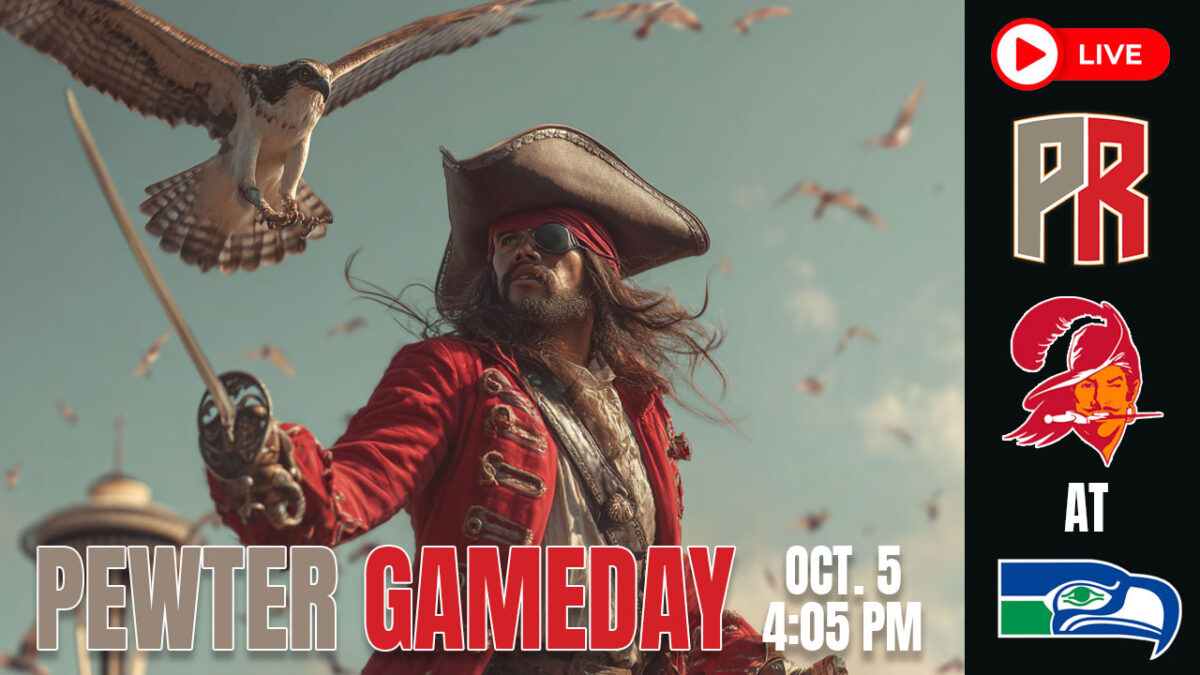 Bucs at Seahawks: LIVE Pewter GameDay Show Sunday at 4:05 PM ET