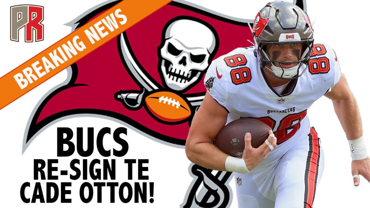 Pewter Report Podcast: Bucs Re-Sign TE Cade Otton + Other Free Agent News!